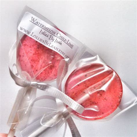 12 Watermelon Chamoy Lollipops Etsy Sweet And Spicy Watermelon Yummy