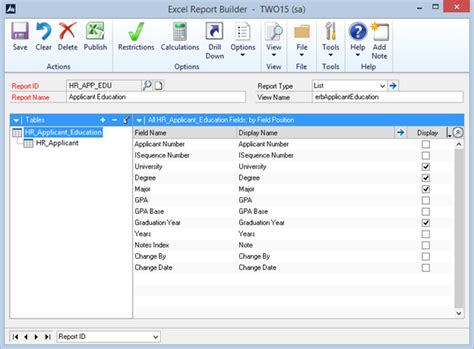 Applicant Education Smartlist Builder Template Eone Solutions
