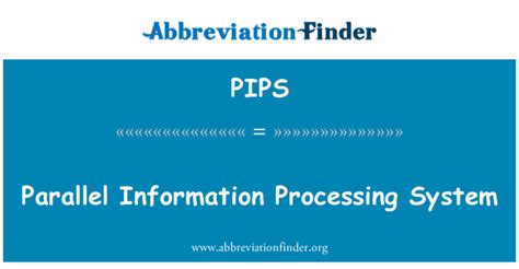 Pips Significa Sistema Informático Paralelo Parallel Information Processing System