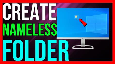 how to create a nameless folder in windows 11 10 2024 youtube