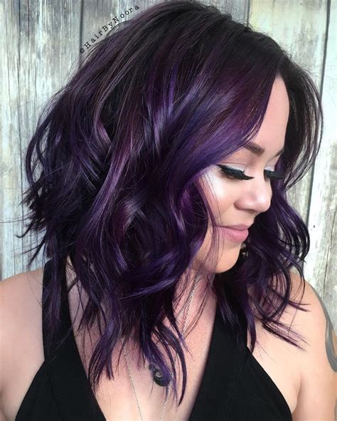 Dark Purple Hair Color Shades