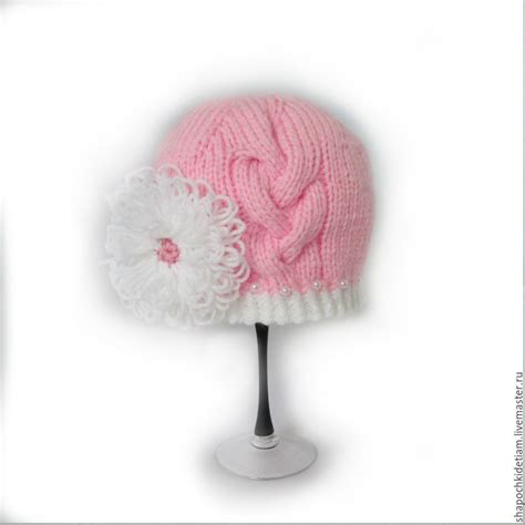 Вязаная шапочка для девочки Хризантема в интернет магазине на Ярмарке Мастеров Шапки Могилев