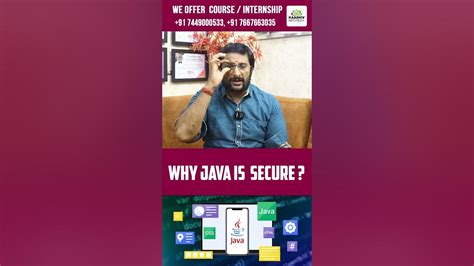 ♨️ Why Java Is Secure Features Of Java Javainterviewquestions Javaprogramming Shorts
