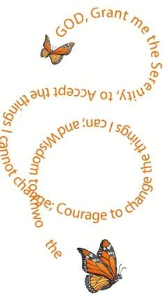 Serenity Prayer Butterfly