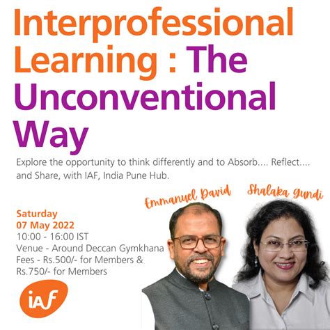 inter professional learning the unconventional way iaf india