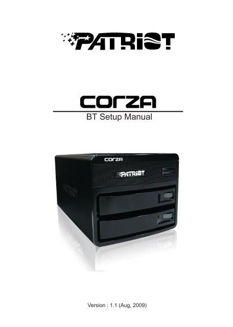 Bt Setup Manual Patriot Memory