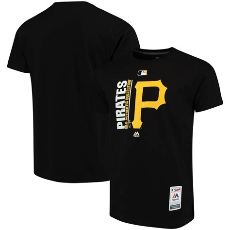 Mens Pittsburgh Pirates Majestic Black Authentic Collection Team Icon