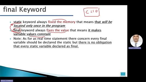 Week6 Object Oriented Programming Using Javastatic Keyword Part2 Enum