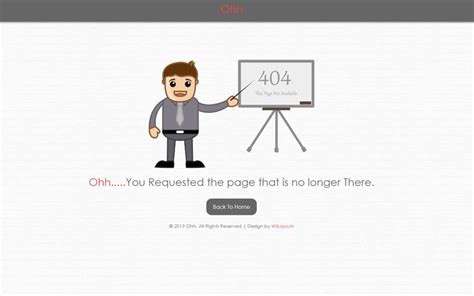 Simple Error Page Free HTML Templates