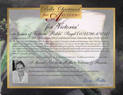 For Victoria Bella Chartrand