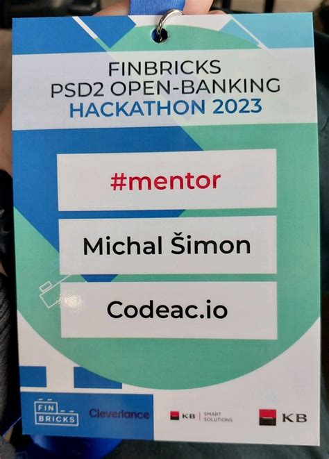 Michal Simon 🤖 On Linkedin Hackathon Fintech Startups