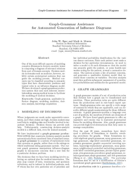 pdf graph grammar assistance for automated generation of influence