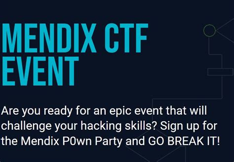 Security Capturetheflag Hackathon Mendix Mendixhackathon Security