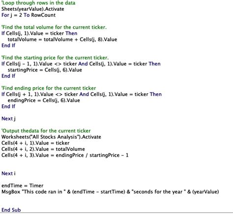 github dylansteinhauer vba stock analysis use vba to analyze green
