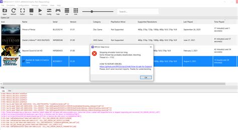 Ratchet And Clank Acit Thread Terminated Due To Fatal Error · Issue 10649 · Rpcs3rpcs3 · Github