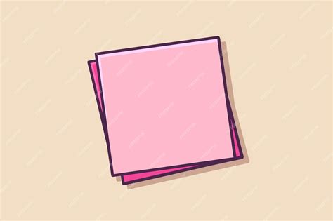 Premium Vector Pink Sticky Notes Or Notepad