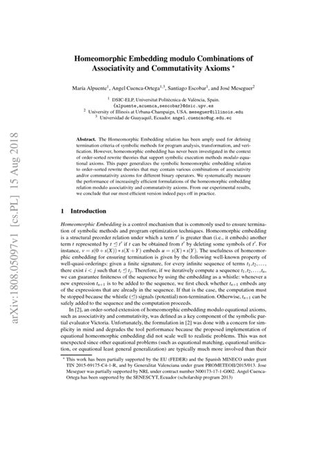 Homeomorphic Embedding Modulo Combinations Of Associativity And