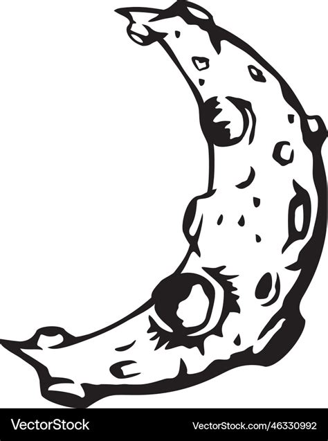 Crescent Moon Clipart Black And White