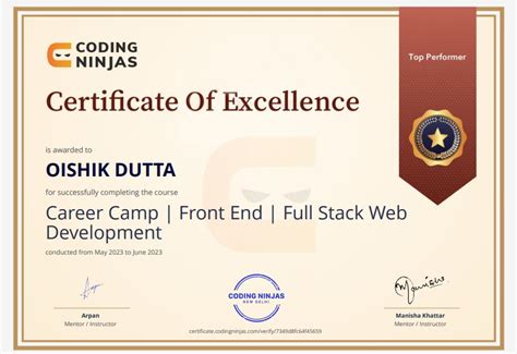 Oishik Dutta On Linkedin Frontenddevelopment Codingninjas