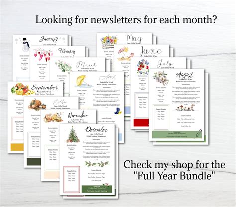 Editable September Newsletter Template Word Newsletter Template Fall