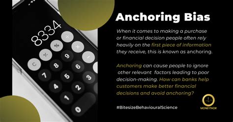 Anchoring Bias Behavioural Science In Banking Moneythor