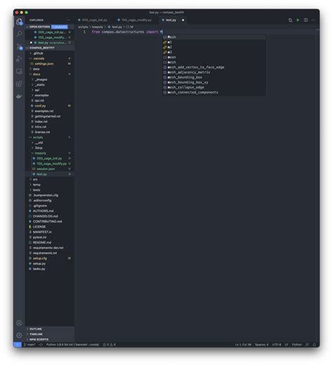 Vs Code Intellisense Cannot Find Mesh Class · Issue 767 · Compas Devcompas · Github