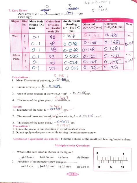 11th Physics Practical HSC | PDF | Curvature | Resistor