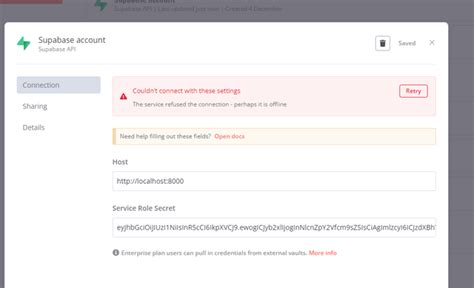 unable to connect supabase with n8n on docker r supabase