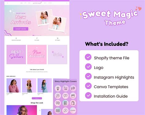Shopify Theme Template Purple Gradient Web Themes For Shopify Etsy