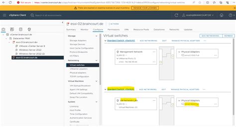 Adding And Configuring A New Esxi Host In Vsphere Vcenter Server