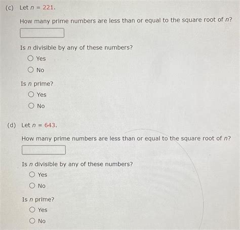Solved Use The Test For Primality To Determine Whether The Chegg