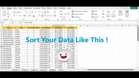 Ms Excel Data Sorting Advanced Sorting Custom Sorting Youtube