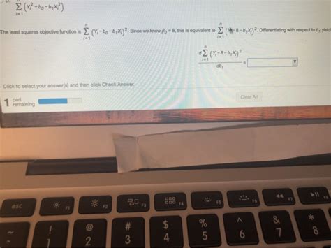 Solved 17 06 B4 The Least Squares Objective Function Is