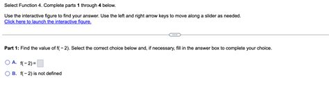 Solved Select Function 4 Complete Parts 1 Through 4 Below
