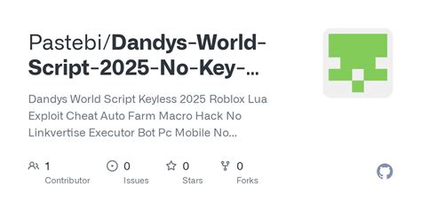 Github Pastebidandys World Script 2025 No Key Pastebin Dandys World