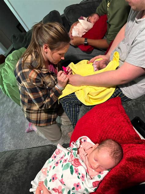 Rare Set Of Newborn Triplets Go Home From Hospital Just In Time For