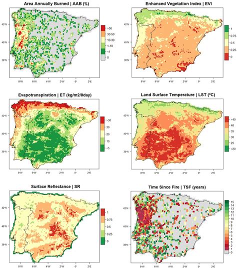Spatial Projections Of The Satellite Derived Remote Sensing Predictor