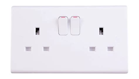 Slimline 2 Gang 13a Switched Socket Dp Deta Electrical