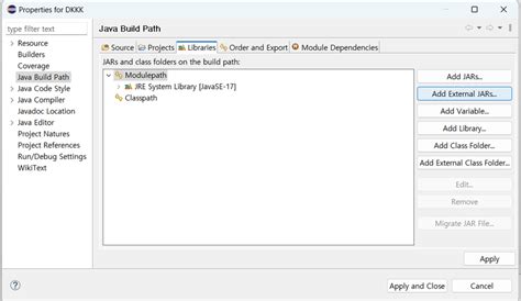 eclipse에서 jdbc 연동하기