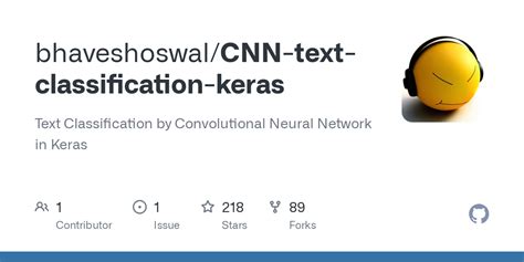 Github Bhaveshoswalcnn Text Classification Keras Text Classification By Convolutional Neural