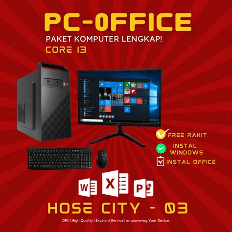 Jual Pc Murah Full Set Intel Core I Ram Gb Ssd Gb Hdd Gb Led Rekomendasi Buat Office