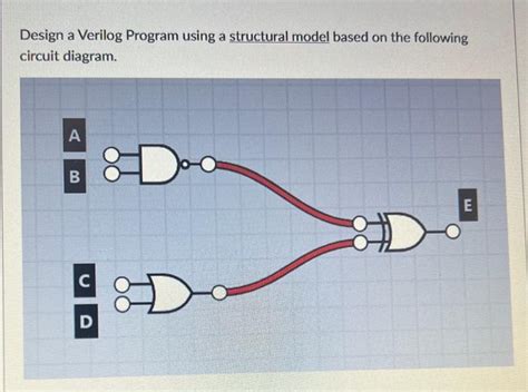 solved design a verilog program using a structural model
