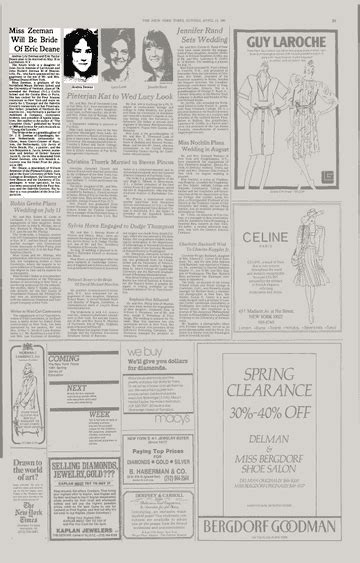 Miss Zeeman Will Be Bride Of Eric Deane The New York Times