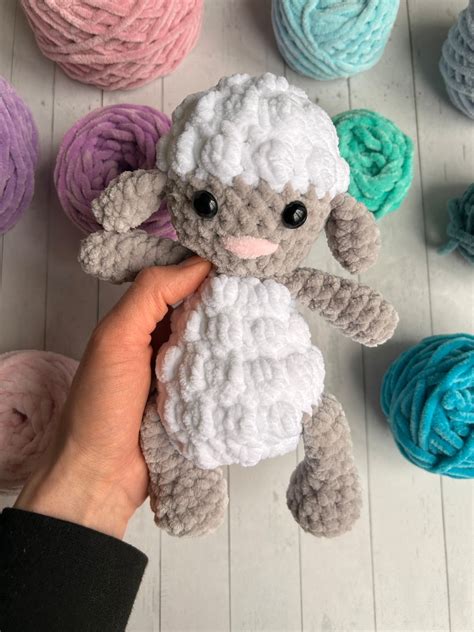 No Sew Crochet Lamb Pattern Farm Crochet Pattern Sheep Crochet