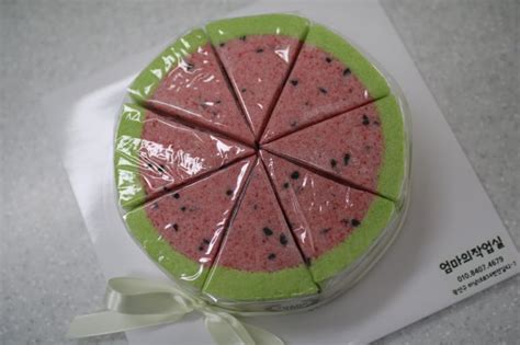 수박설기케이크 수박설기 백설기 생일케이크 네이버 블로그