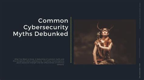 Common Cybersecurity Myths Debunked What You Need To Know • Onloadcode