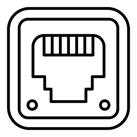 Ethernet Icon Style 7244775 Vector Art At Vecteezy