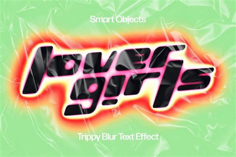 Free Trippy Blur Text Effect PSD PsFiles