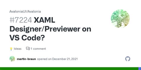 Xaml Designerpreviewer On Vs Code · Avaloniaui Avalonia · Discussion
