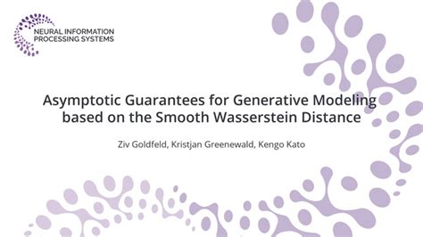 Ziv Goldfeld Kristjan Greenewald Kengo Kato · Asymptotic Guarantees